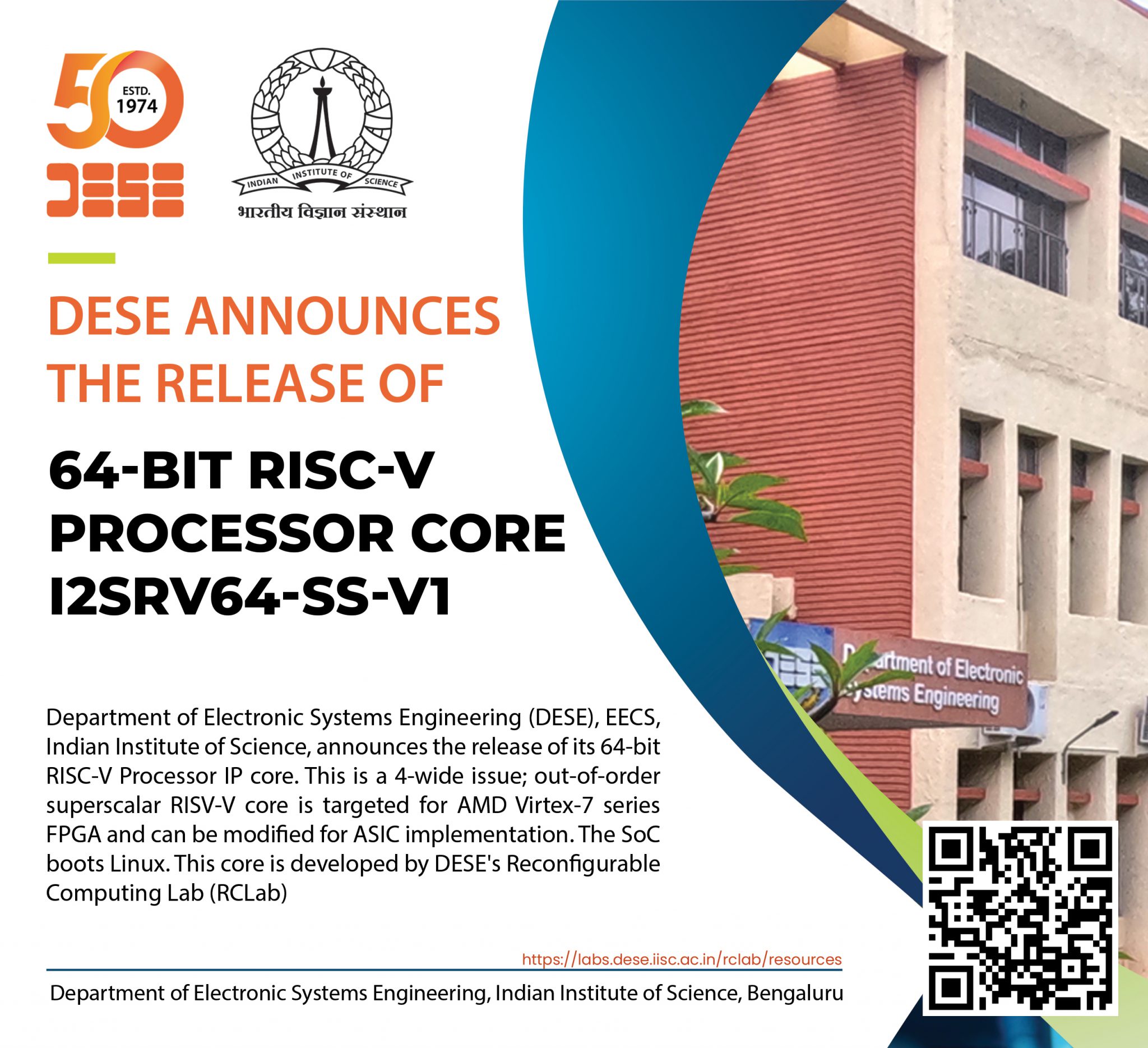 DESE Announces the Release of 64-bit RISC-V Processor Core I2SRV64-SS ...